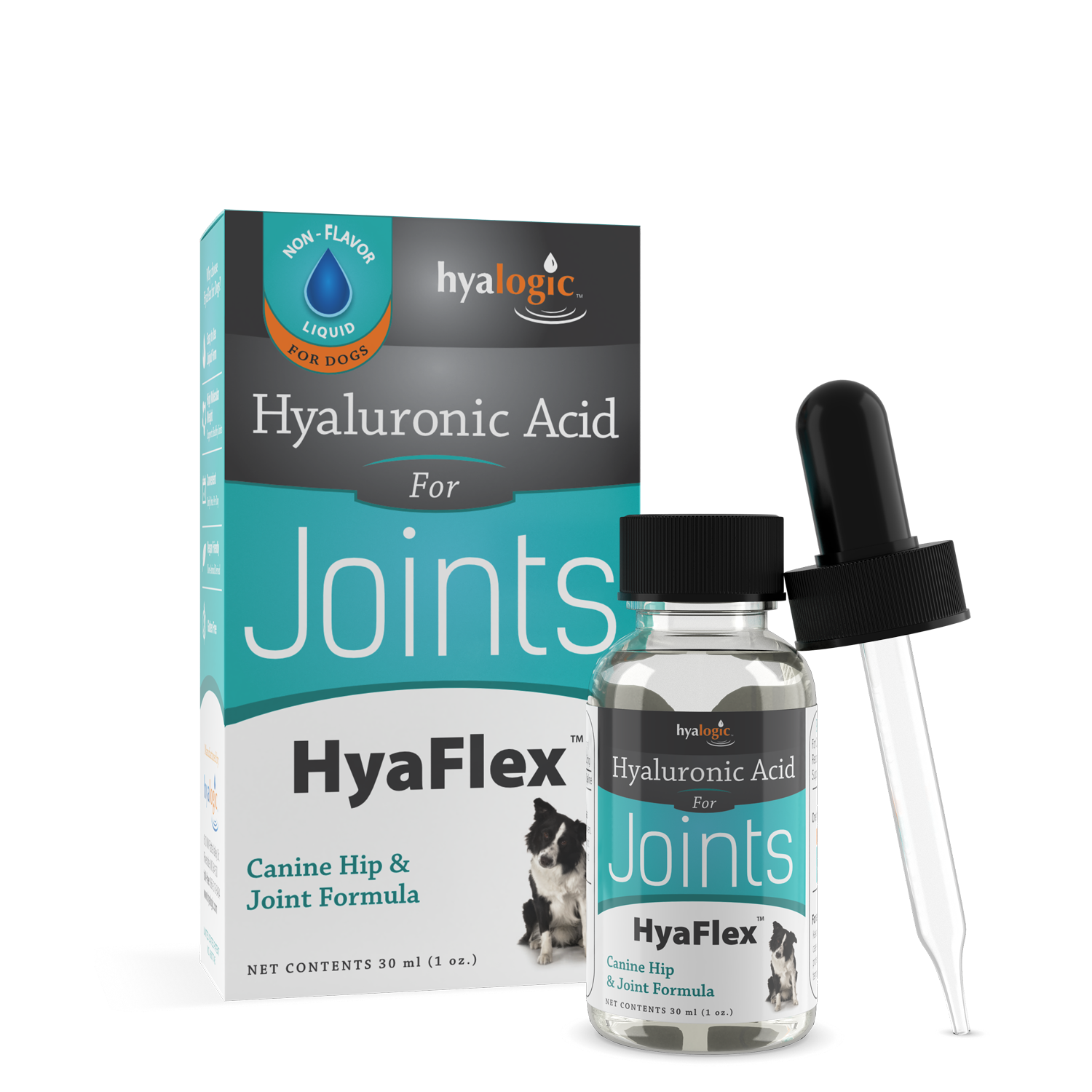 Hyalogic HyaFlex for Dogs - Overall Joint, Skin and Eye health (30 ml ...